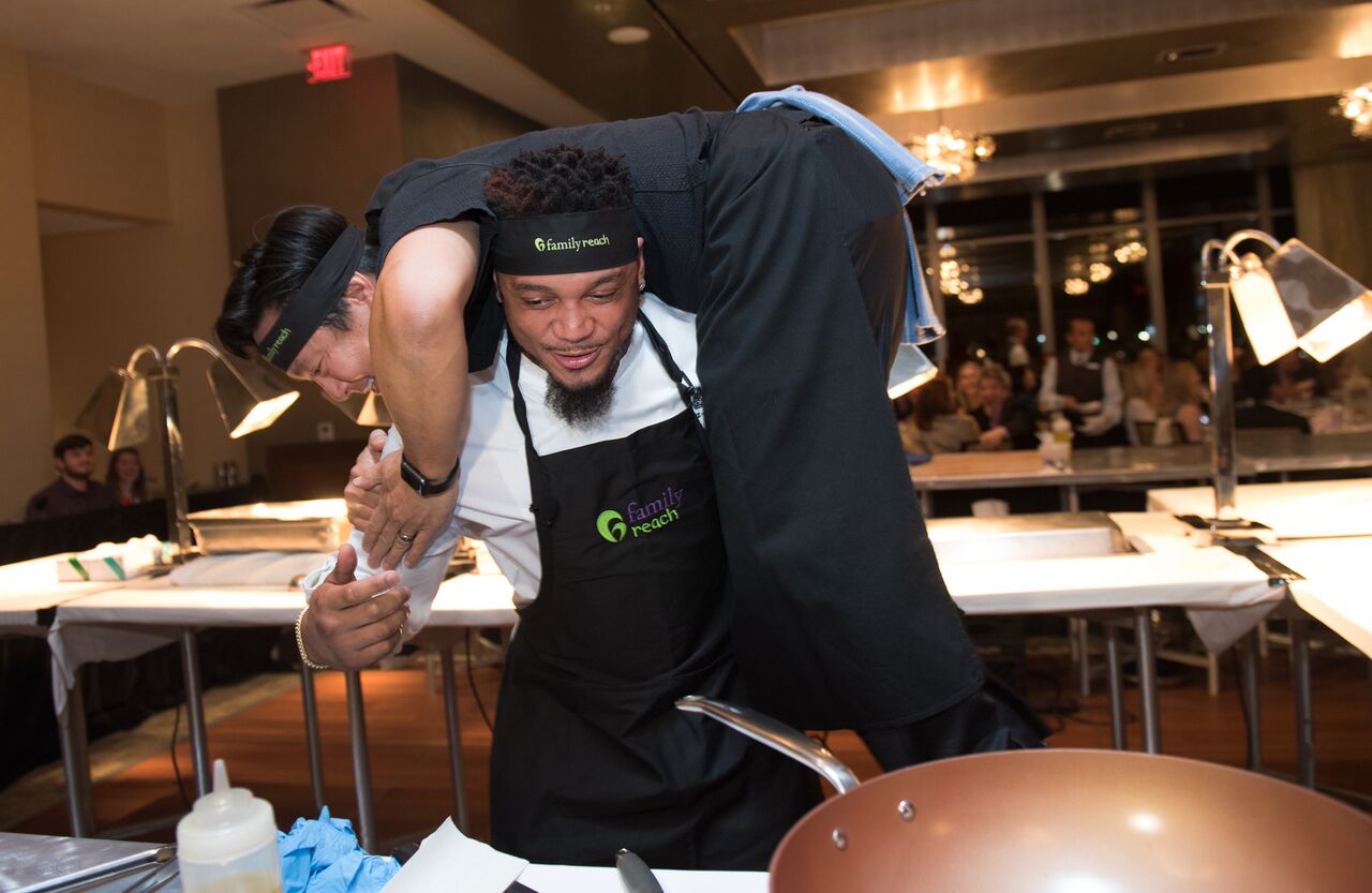Patriots' Patrick Chung & Chef Ming Tsai Cook for Cause - Food ...